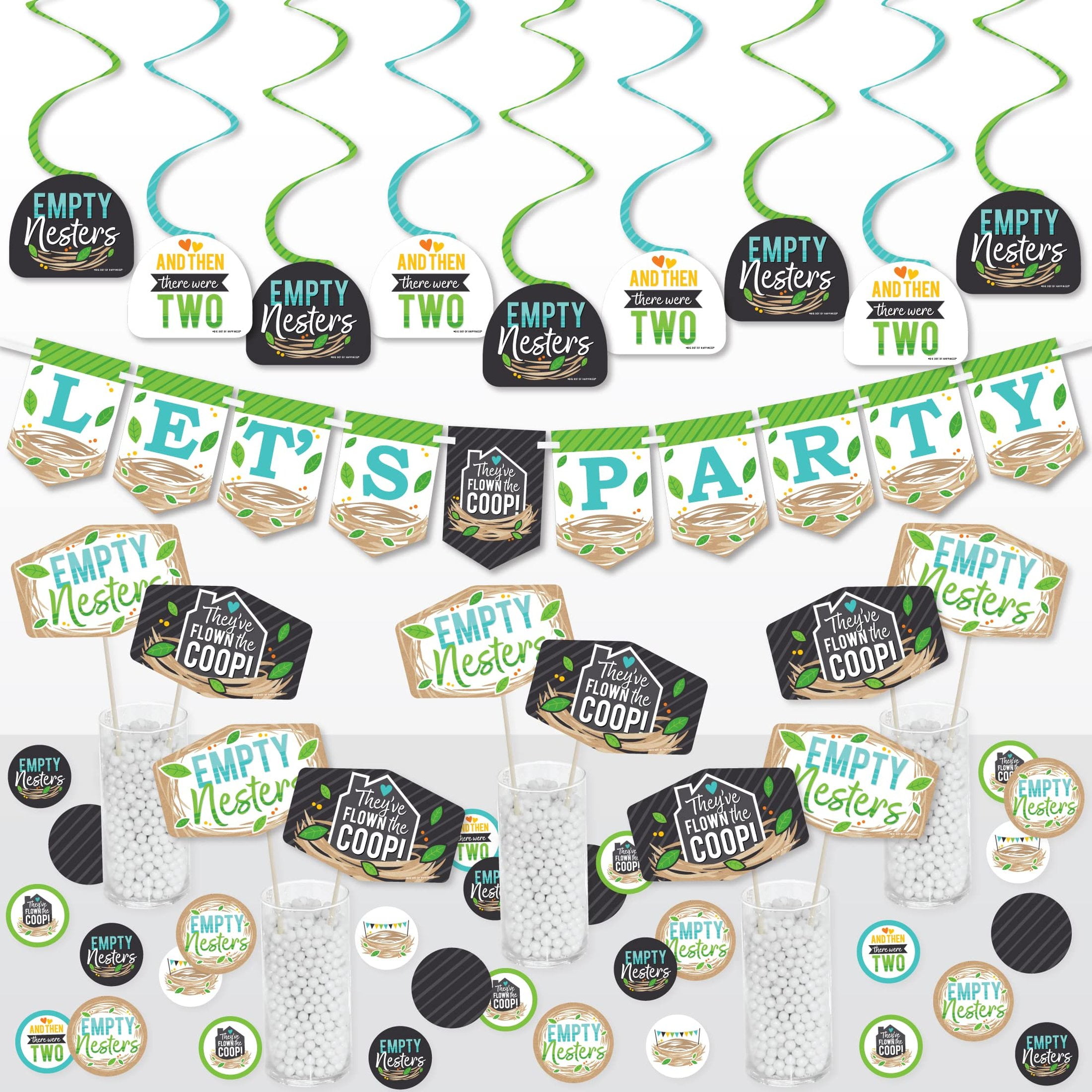 Nest Party Decor Kit - Celebrate with 51 Pieces of Decor Galore for ...