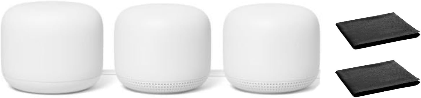Nest WiFi Mesh Router (AC2200) with 2 Points, Assistant Built-in, 3 ...