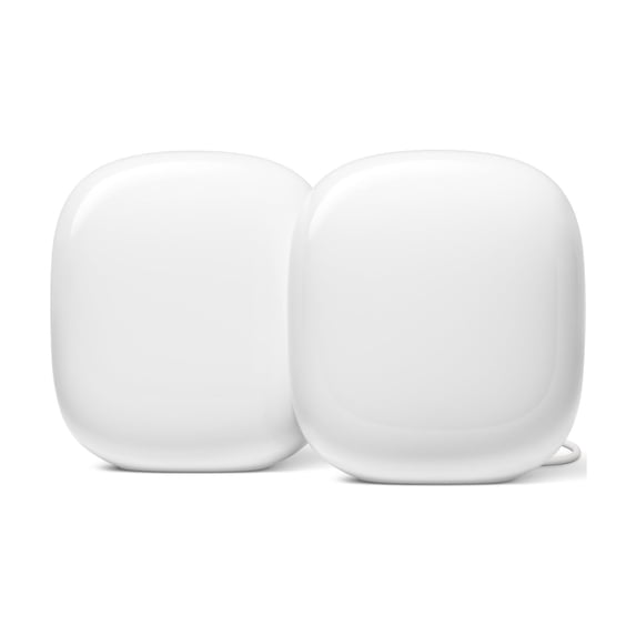 Google, Mesh Wi-Fi Router, Nest Wifi Pro 2-pack, Wi-Fi 6E Snow ...