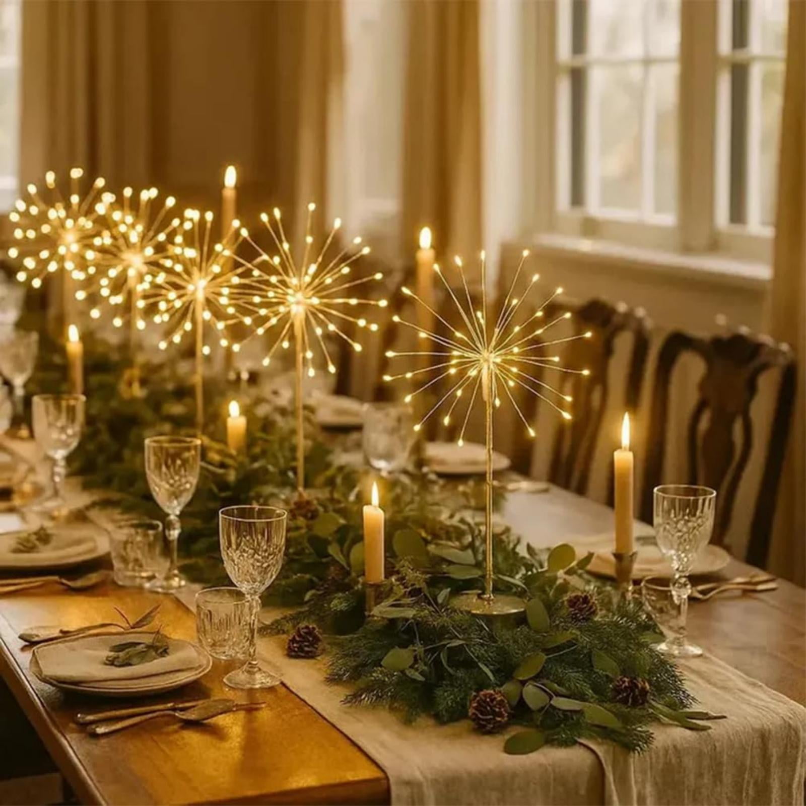 Nest and Flowers Table Lights, Upgrade New Firework Led Lights, Mini ...