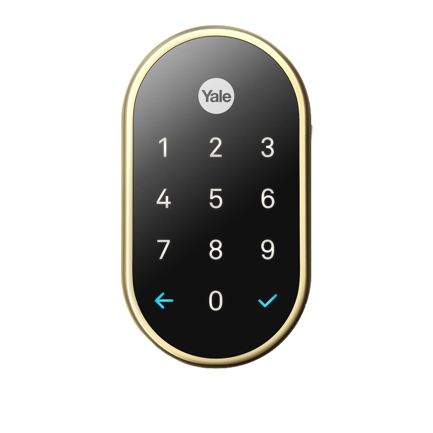 Nest x Yale Smart Security Keypad Lock with Nest Connect in Polished ...