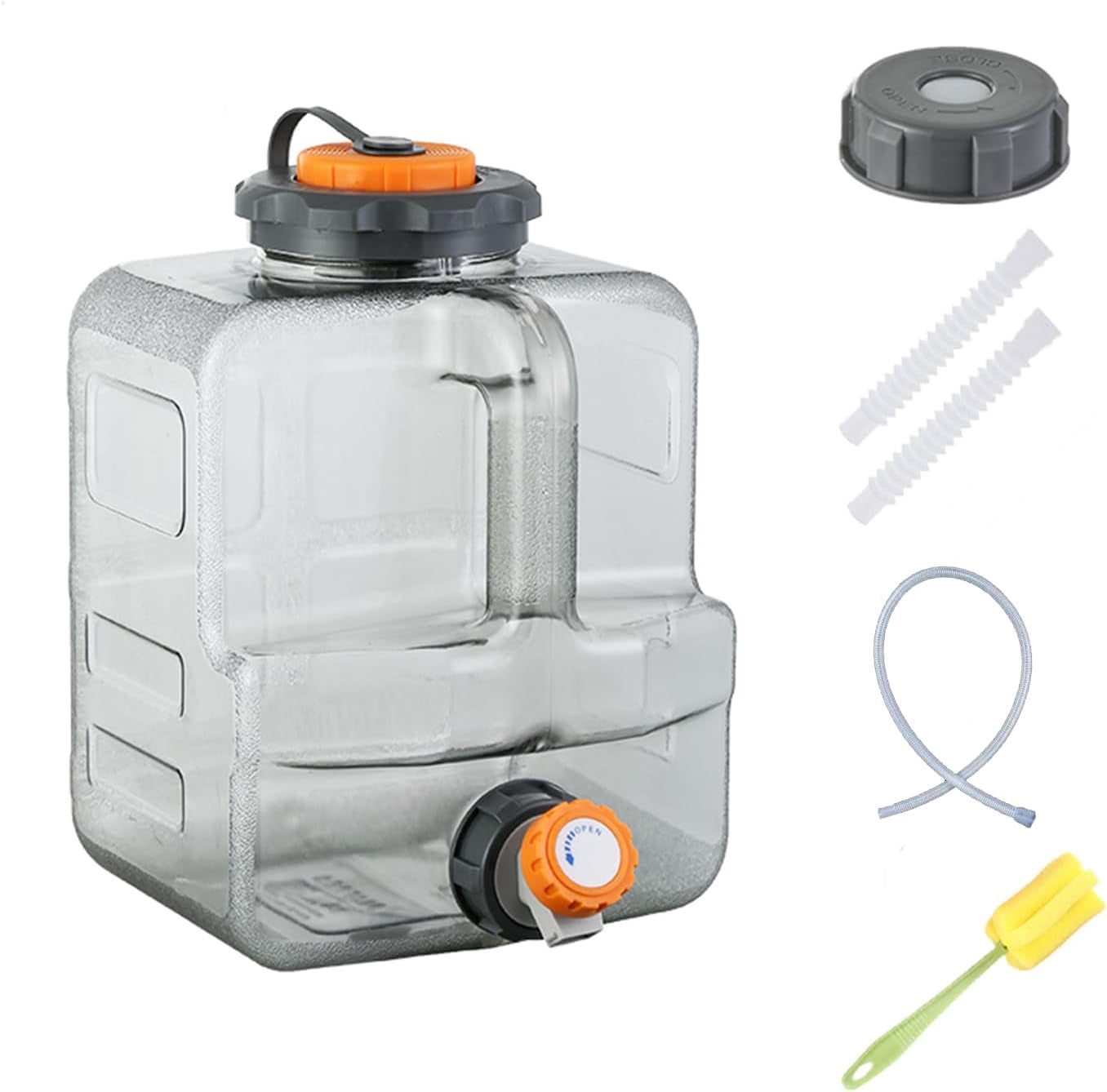NestE - 2.11-5.28 Gallon Water Jug, Camping Water Container with Spigot ...