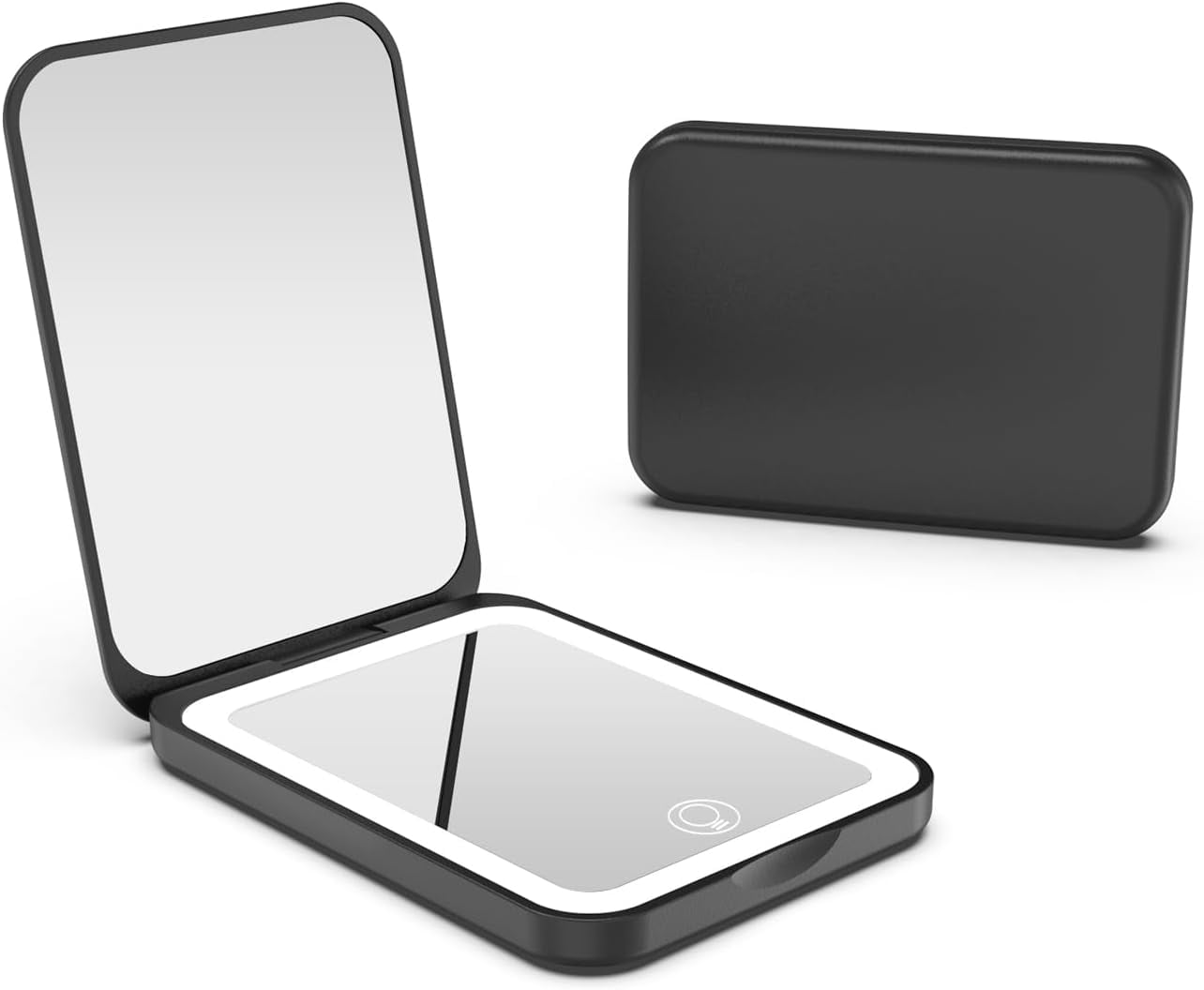 NestE-2025 Pocket Mirror, Rechargeable Dimmable 3 Color Lighting 1X/3X ...