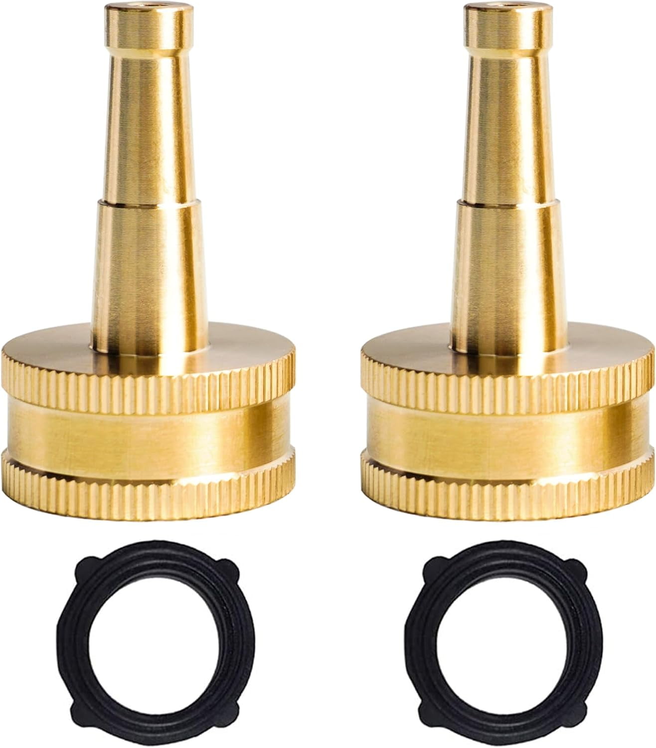 NestE 2Pack 2" Jet Sweeper Brass Nozzle for Garden Hose, Heavy Duty ...