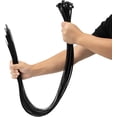 NestE Black Zip Ties Heavy Duty, 35 Inch Extra Long 220 lbs Tensile ...