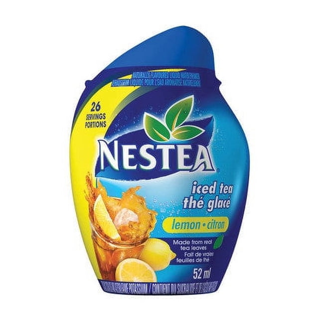 Nestea Lemon Iced Tea Water Mix, 52ml/1.8 oz., Easy-to-Store Bottle ...