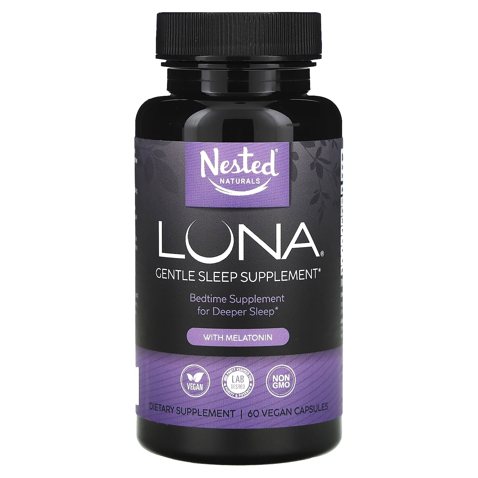 Nested Naturals Luna - Vegan Sleep Supplement with Melatonin & Valerian ...