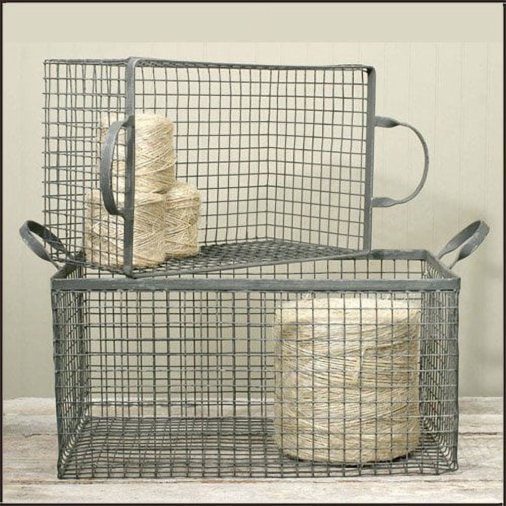 Nested Wire Box Baskets Set of Two - Walmart.com