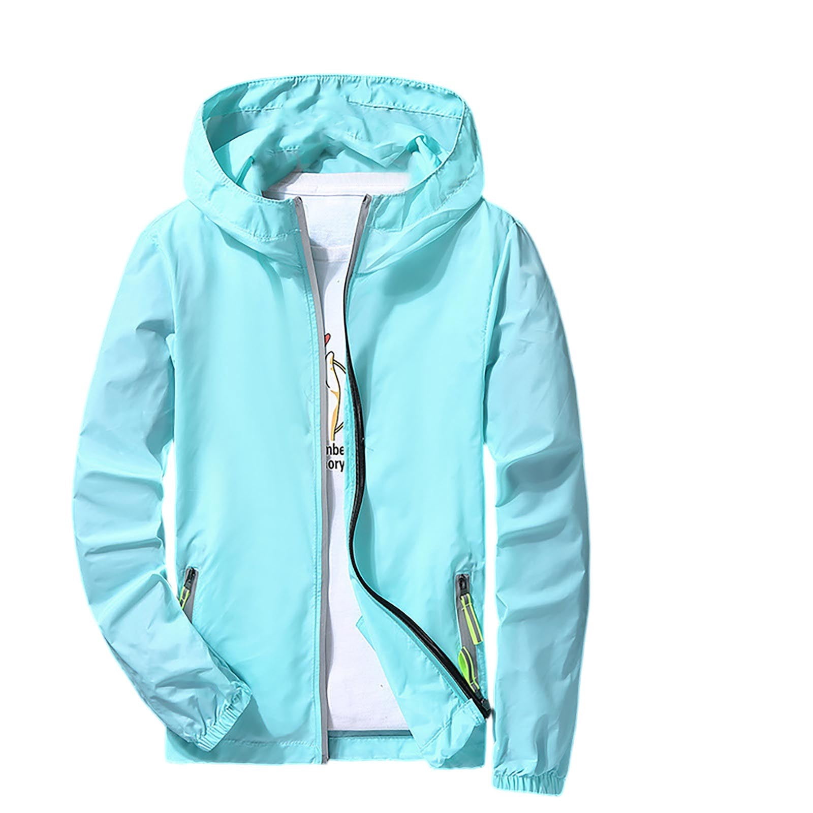 Nestiefly Men's Lightweight Waterproof Rain Jacket Hoodies,Shell Hooded ...