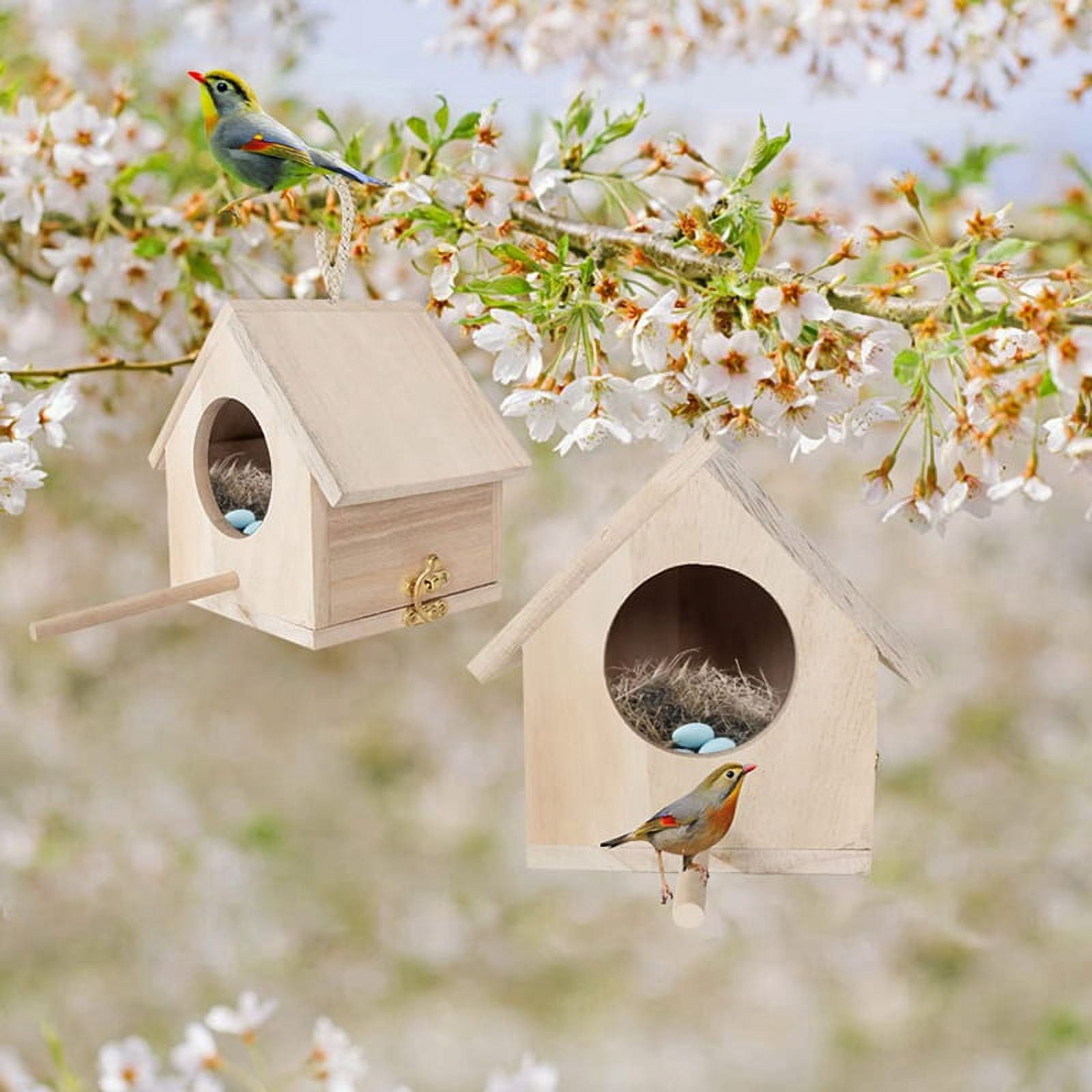 Nesting Box for Tits, Nesting Box Kit , Bird House, Weatherproof for ...