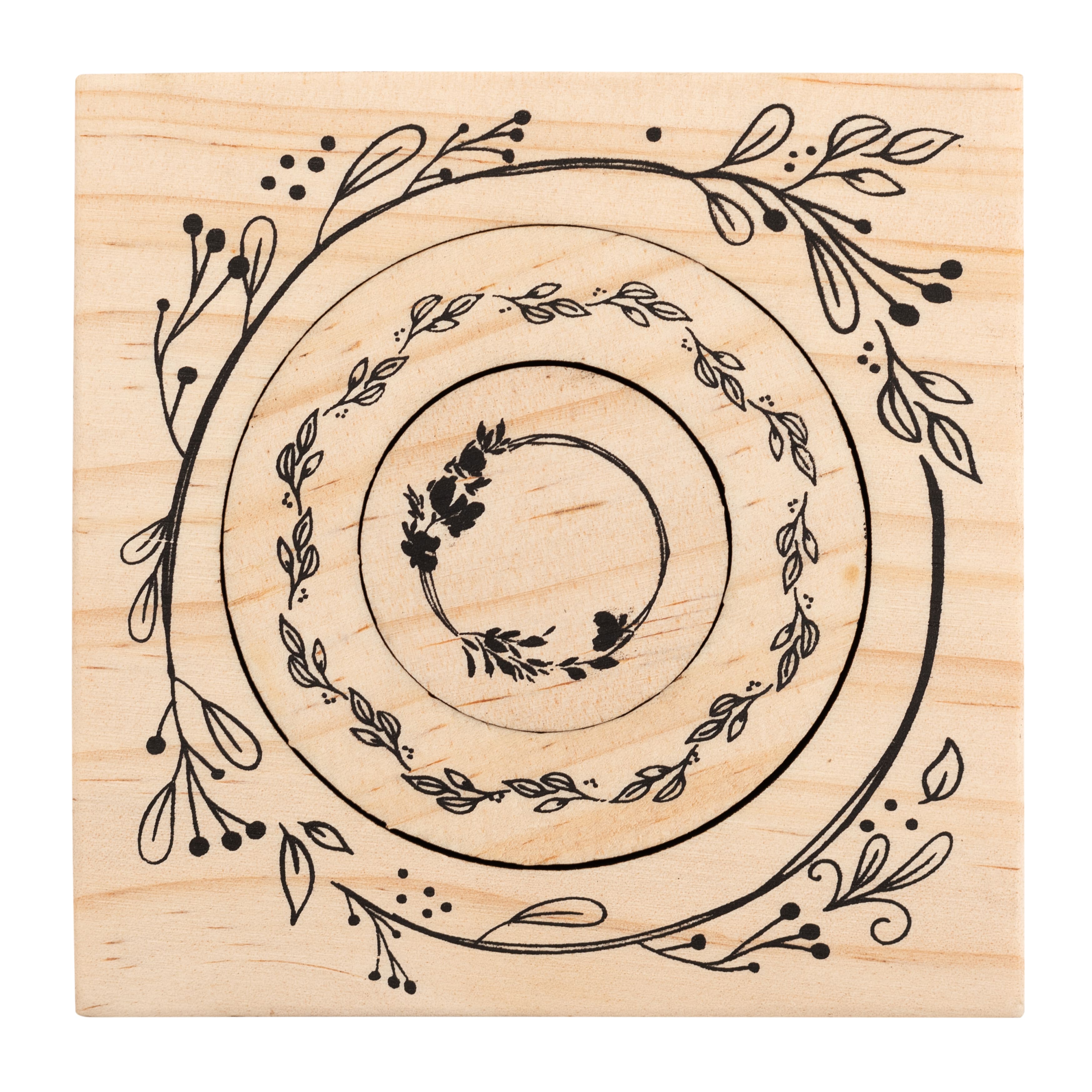 Nesting Circle Wreath Wood Stamp Set by Recollections™ - Walmart.com