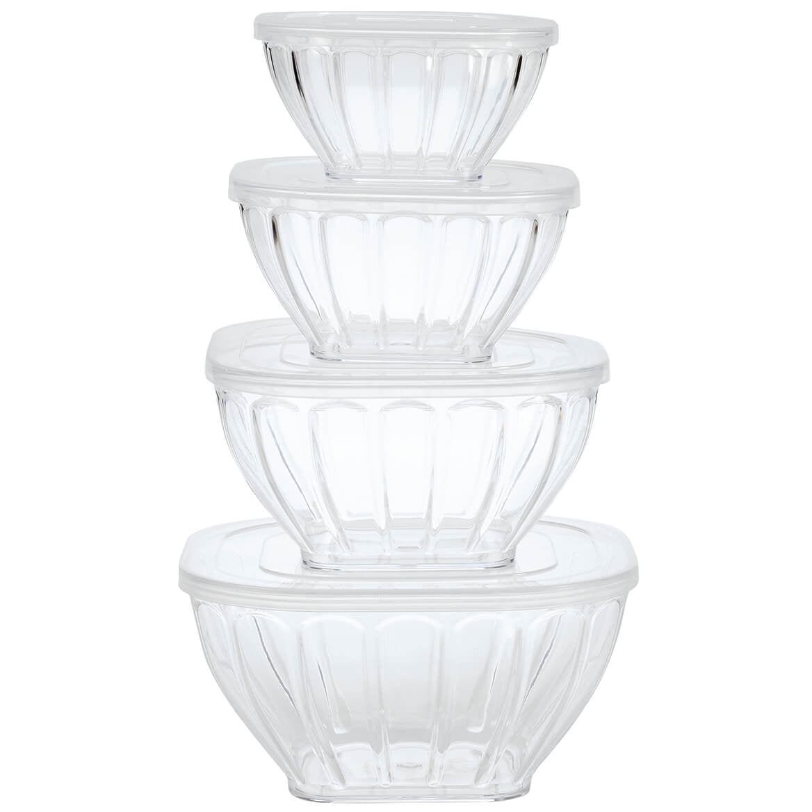 Nesting Clear Storage Containers , Set of 4 - Walmart.com