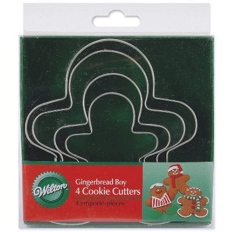 Nesting Metal Cookie Cutter Set 4/Pkg-Gingerbread Boy - Walmart.com