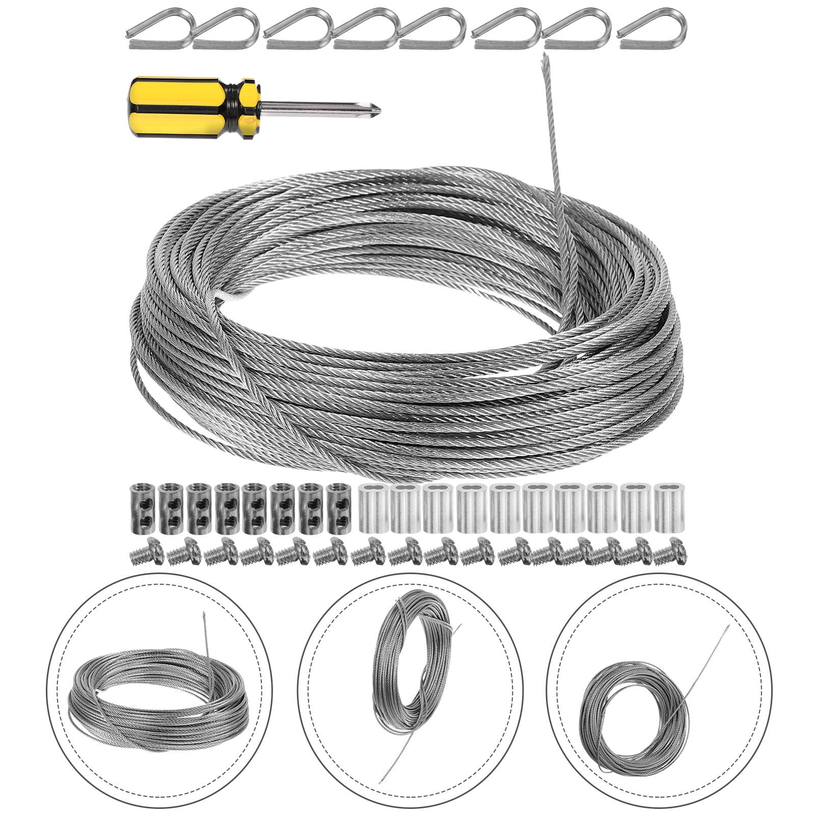 Nestingho 1 Set Thimble for Wire 20 Meters 304 Stainless Steel for ...