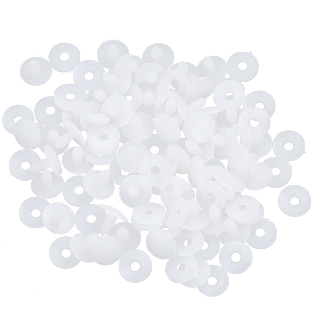 Nestingho 100 Sets Diy Doll Joints White Plastic Round For Craft ...