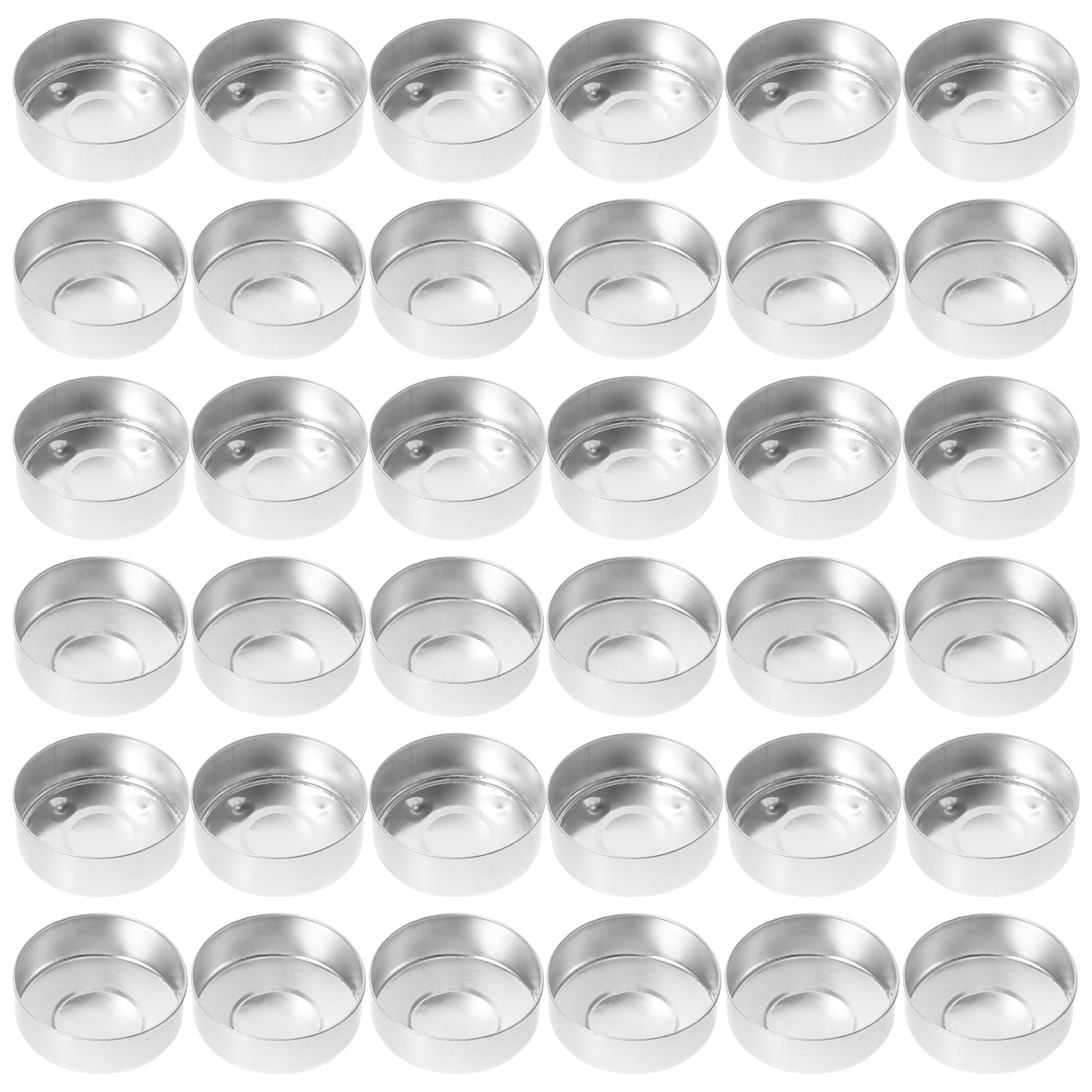 Nestingho 100Pcs Round Aluminum Candle Cups for Tea Light Table Cup and ...