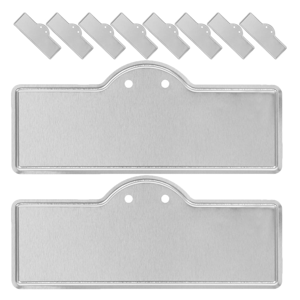 Nestingho 10Pcs Rectangular Metal Tags for Gardening Accessories Tree ...