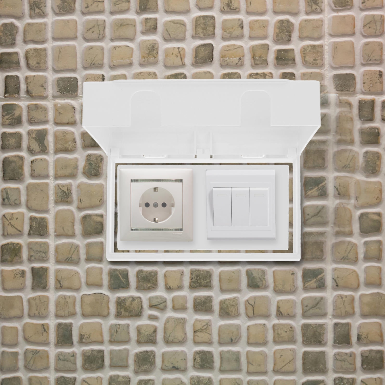 Nestingho 1Pcs Weatherproof Outlet Cover In White For Shower Room And ...