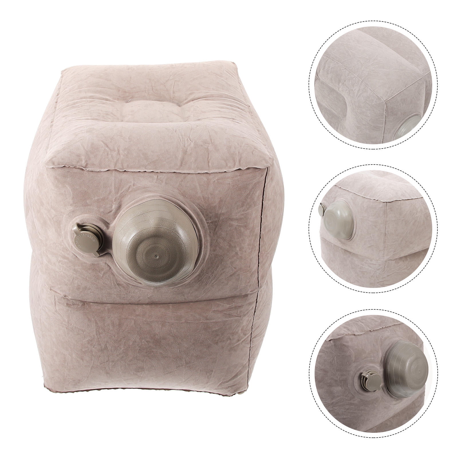 Nestingho 1Set Inflatable Leg Rest for Airplane Grey Color Inflatable ...