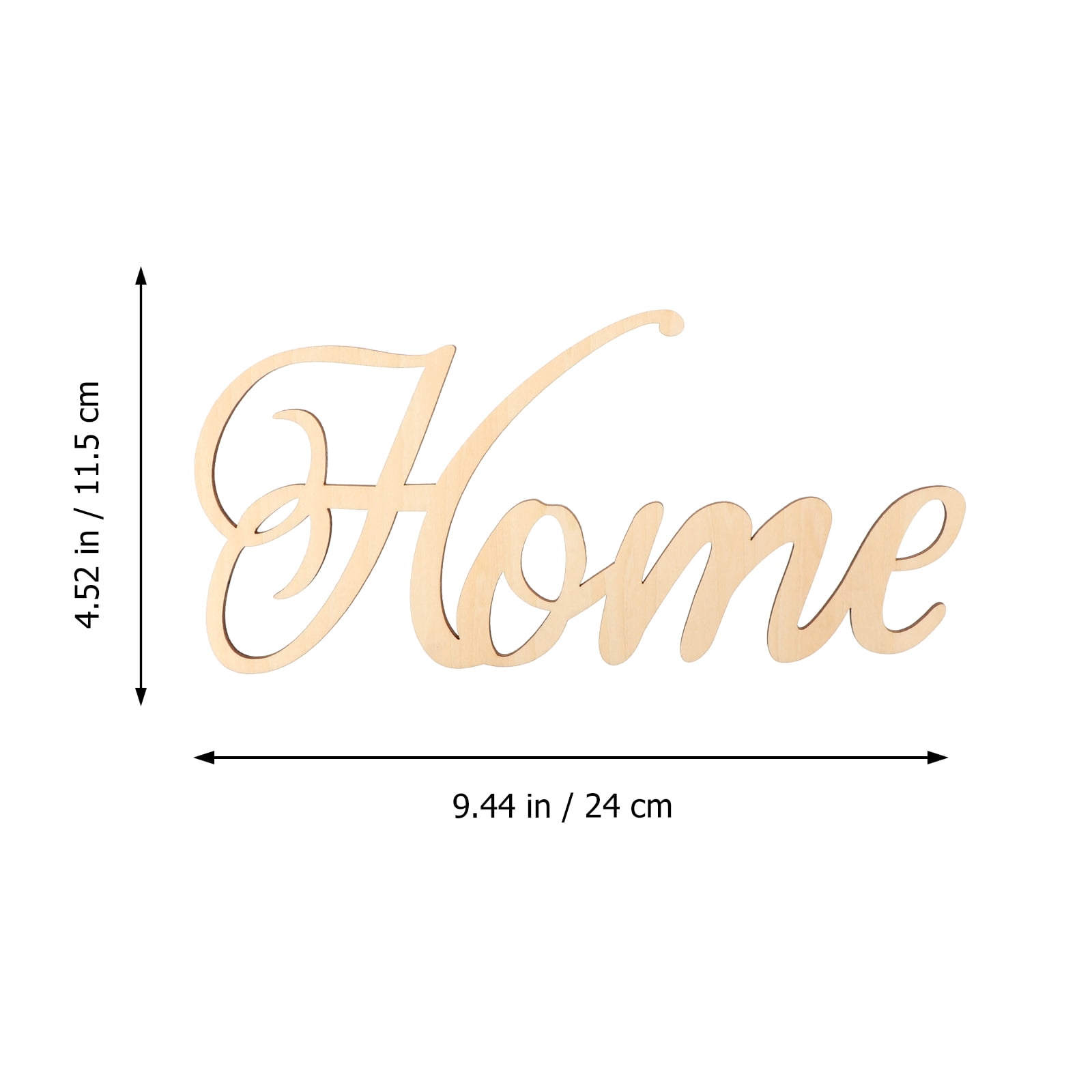 Nestingho 1Set Wood English Letter Slice Diy Block Words Decorative ...