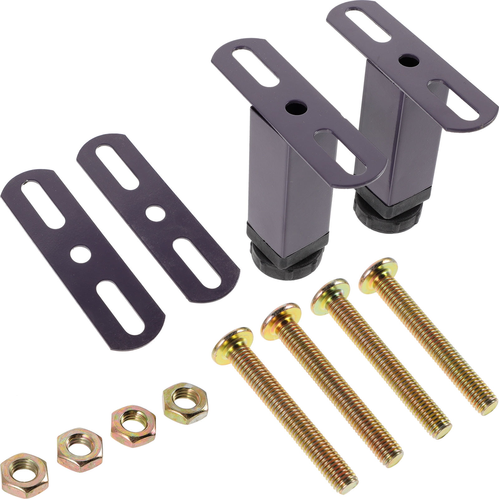 Nestingho 2Set Black Iron Bed Frame Support Legs 11X10Cm for Adjustable ...