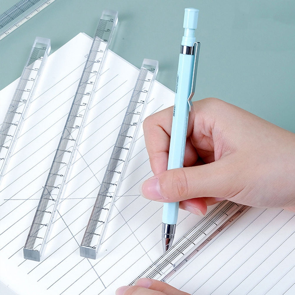 Nestingho 3Pcs Multi-Color Drafting Ruler for Design Architecture 15in ...