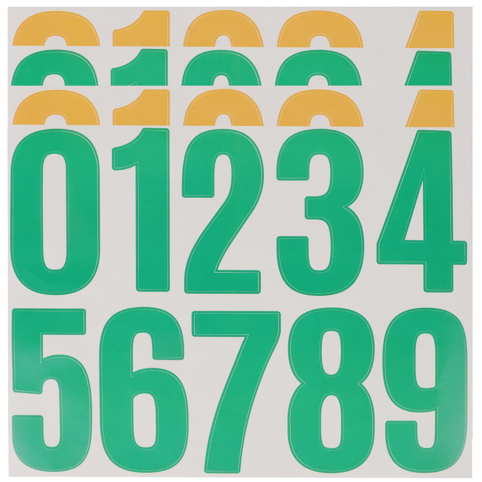 Nestingho 4Sheets Waterproof Number Stickers for Mailbox Bin Labels ...