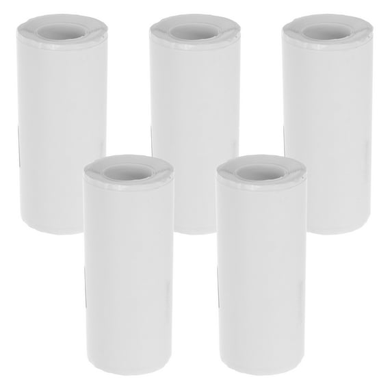 Nestingho 5 Rolls Mini Printers Thermal Sticker Paper Self-Adhesive Thermal Paper Thermal ...