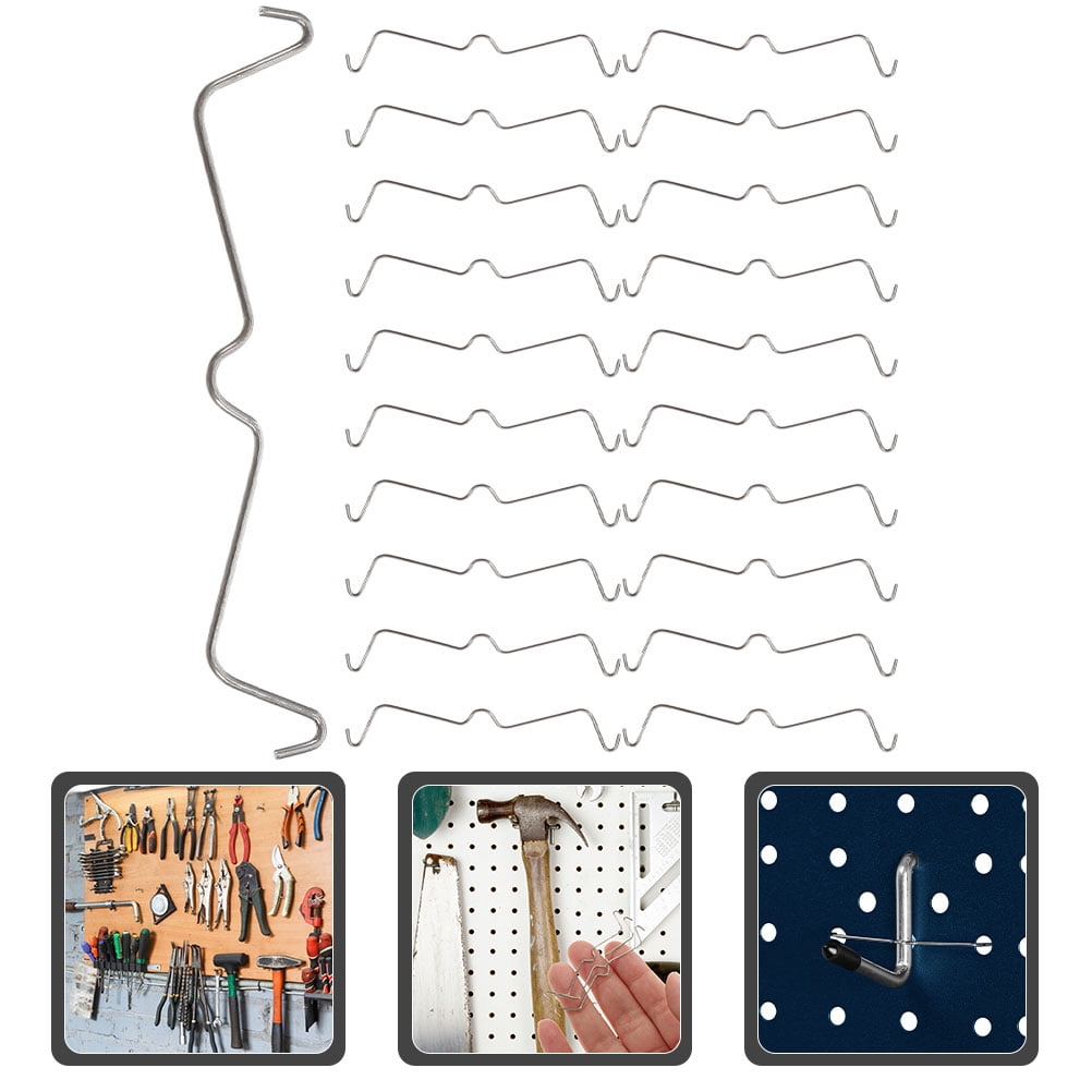 Nestingho 50Pcs Stainless Steel Pegboard Hook Locks for Pegboard ...