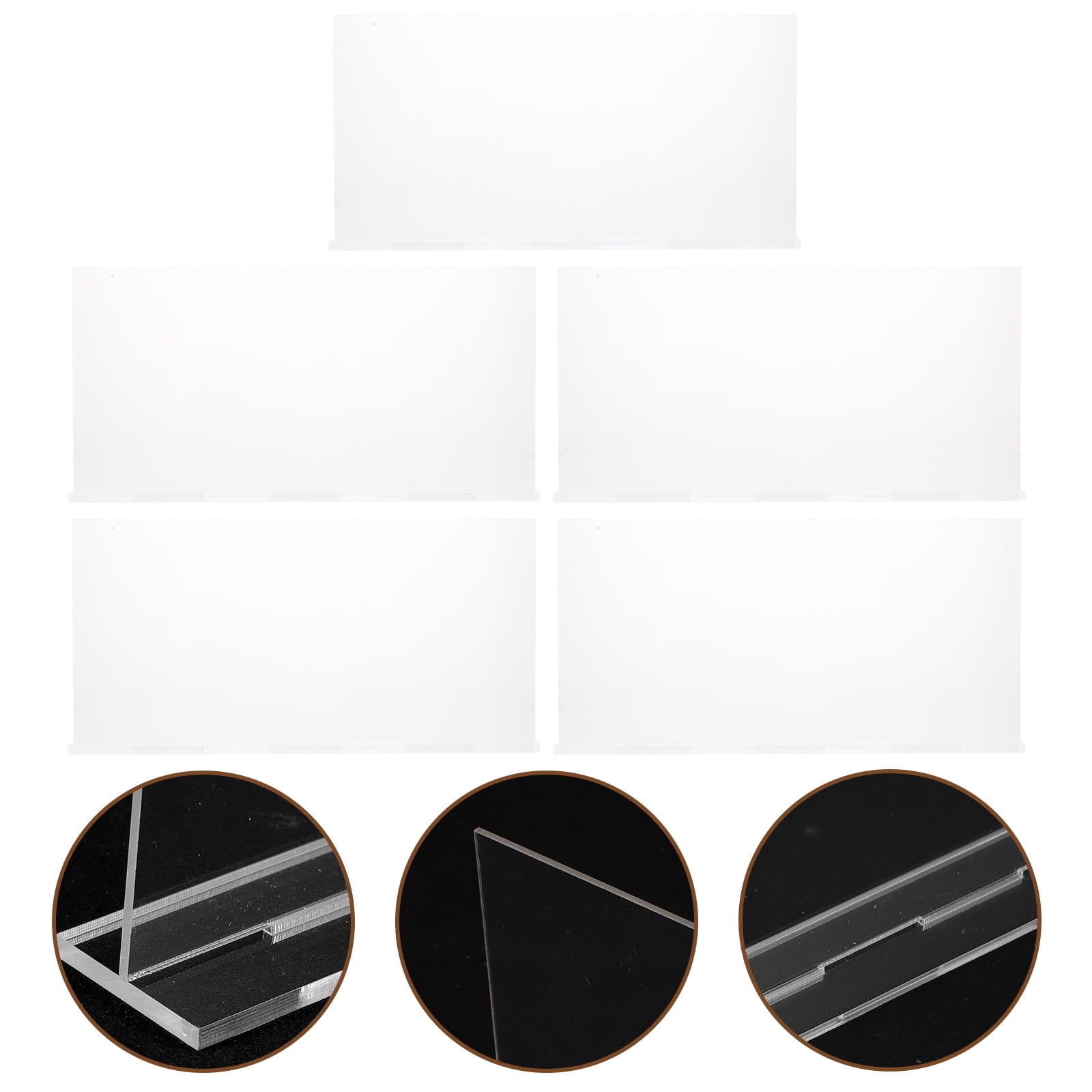 Nestingho 5Pcs Smooth Surface Desktop Name Plate for Workstation 11.8x3 ...