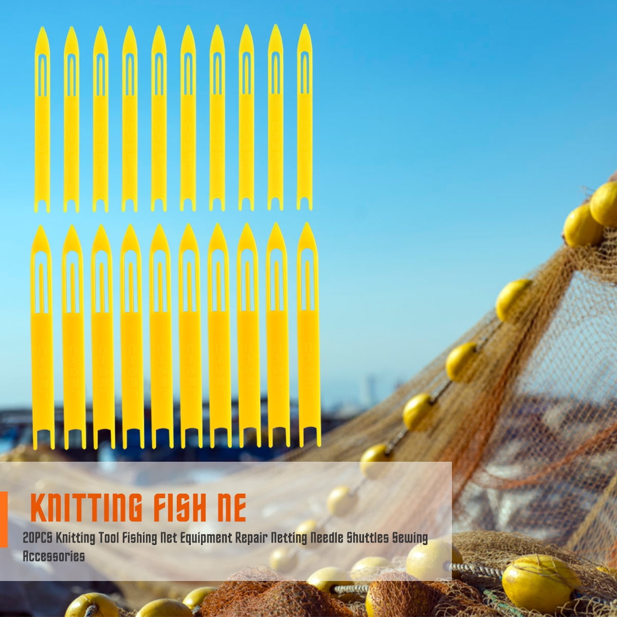 Nestingho Fishing Net Repair Needle Kit 20Pcs For Netting And Tatting ...