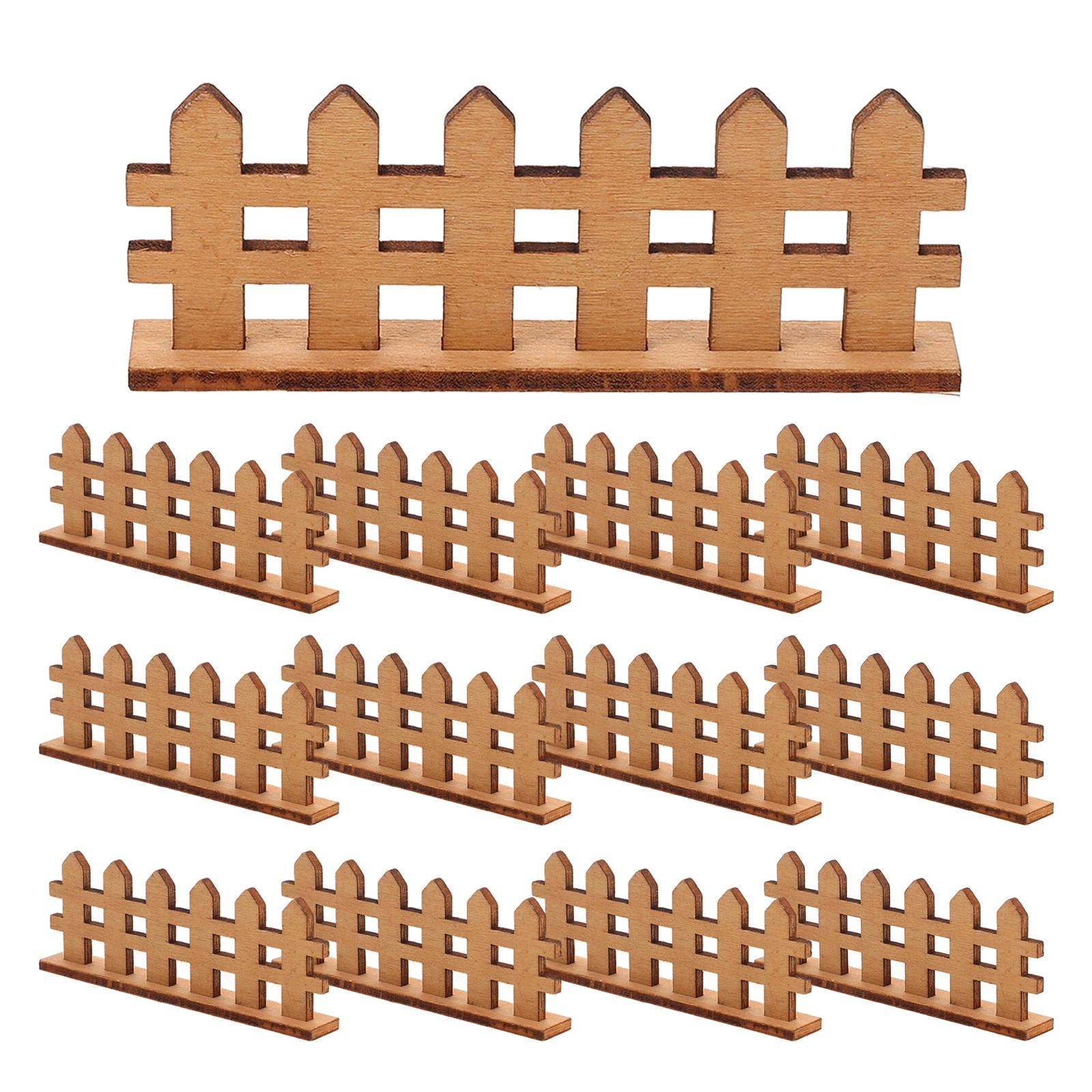 Nestingho Mini House Wooden Fences 20Pcs for Children and - Walmart.com