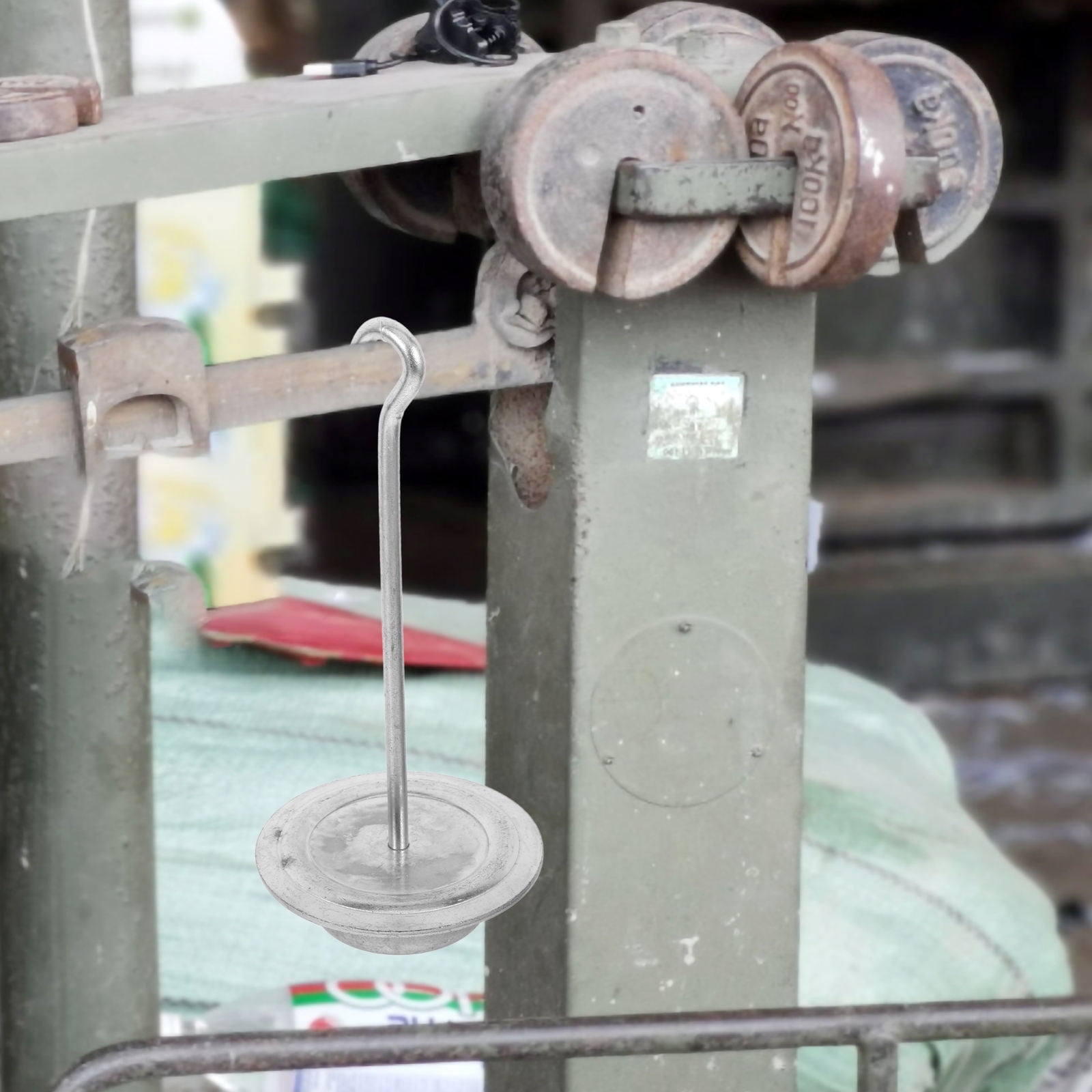 Nestingho Silver Iron Weights Hook 1Set For Mechanical Scale Accurate Measurement Portable Use ...