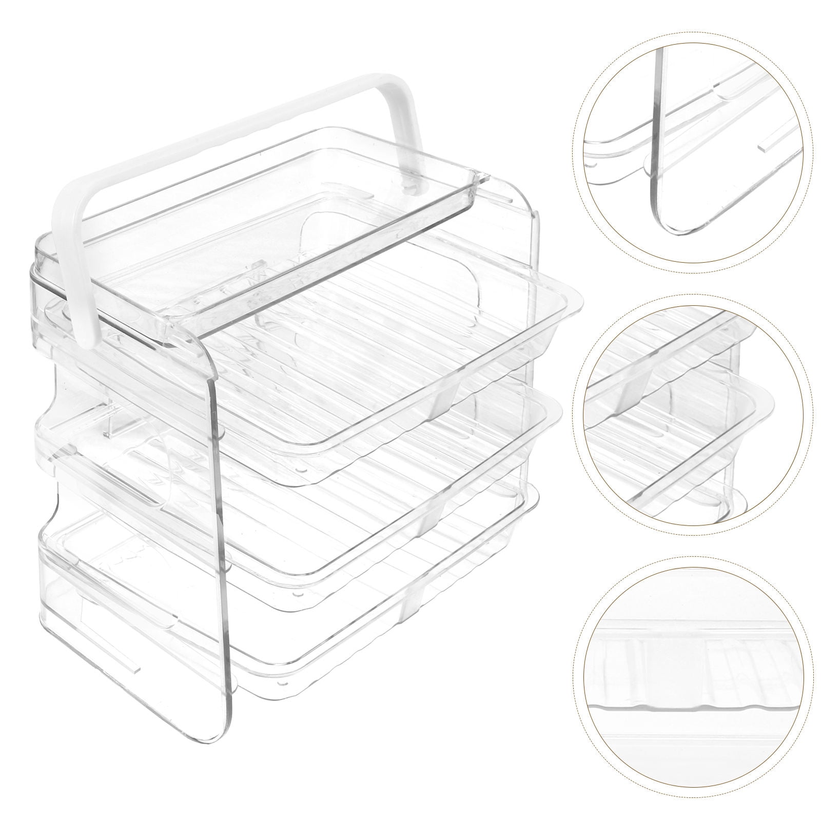 Nestingho Transparent Fruit Racks For Kitchen Counter Food Serving Rack ...