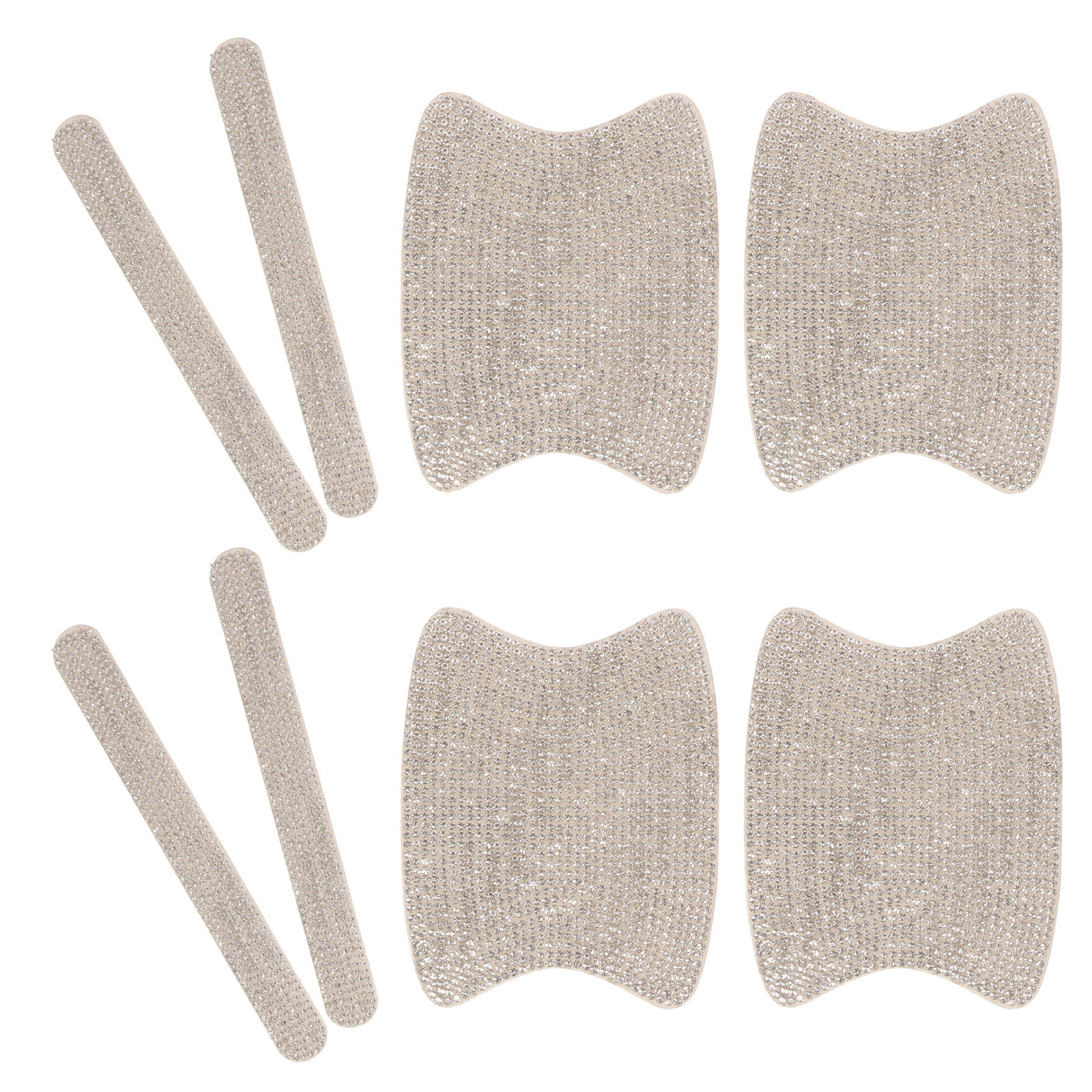 Nestingho White Door Handle Bowl Sticker 1 Set Rectangular Shape for ...