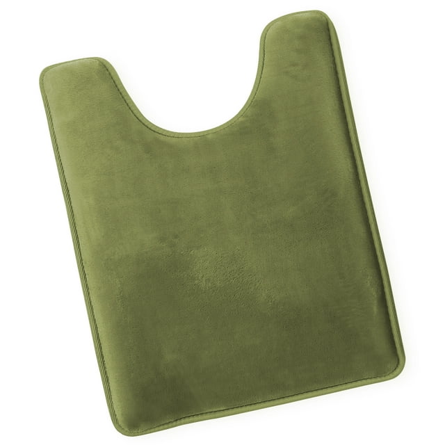 Nestl 1 Contour Absorbent Memory Foam Bath Mat Bathroom Rug, Sage Green ...