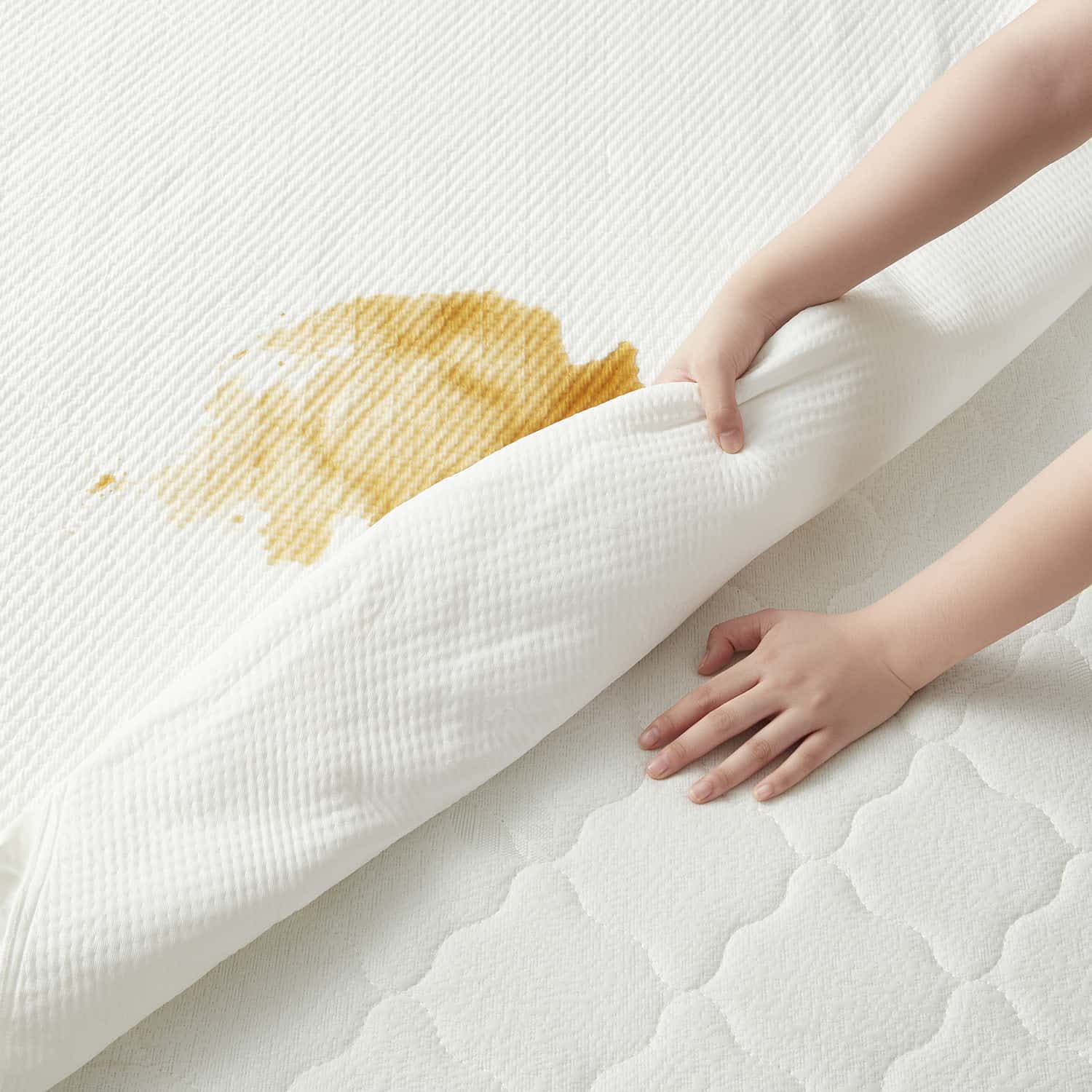 Nestl Premium Cotton Terry Waterproof Mattress Protector, Fits up to 18 ...