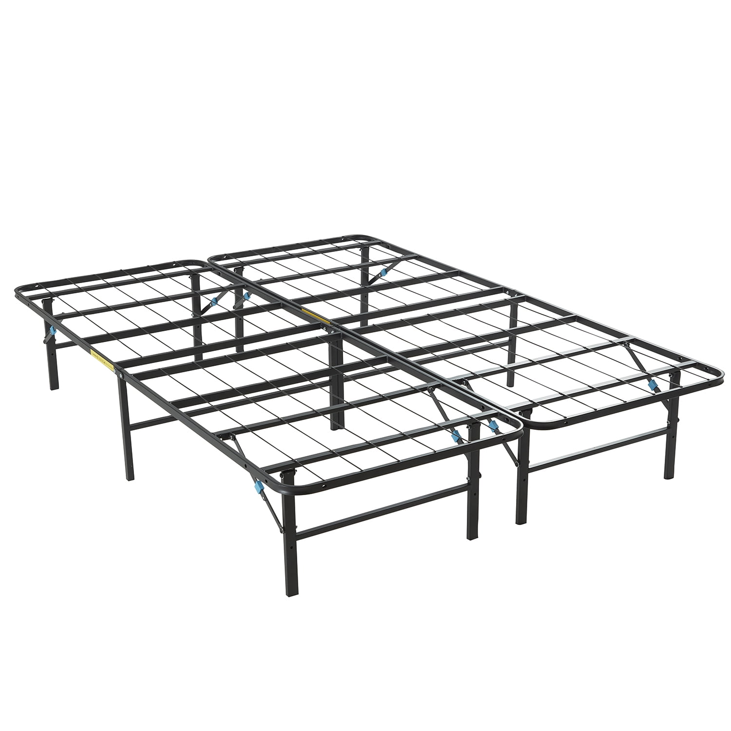 Nestl 14” Platform Bed Frame, Metal Foldable Steel Box Spring ...