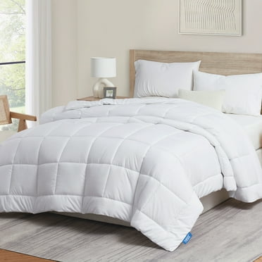 Superior Striped Down Alternative Comforter, Full/Queen, Silver ...