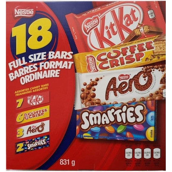 Candy Bars Variety Pack Full Size