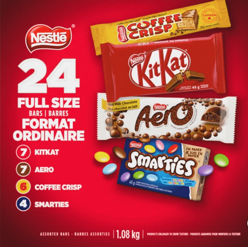 Nestlé Assorted Full Size Candy Bars, 1.08 kg - Walmart.com