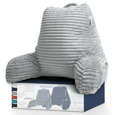 LAMMALOE Reading Pillow , Backrest Pillows with Arms, Plush Back Pillow ...