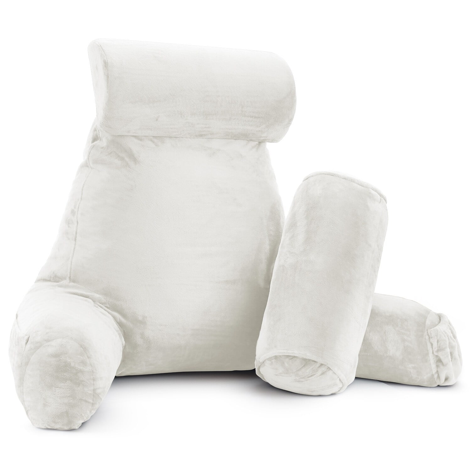 Nestl Backrest Reading Pillow with Arms - Shredded Memory Foam Back ...