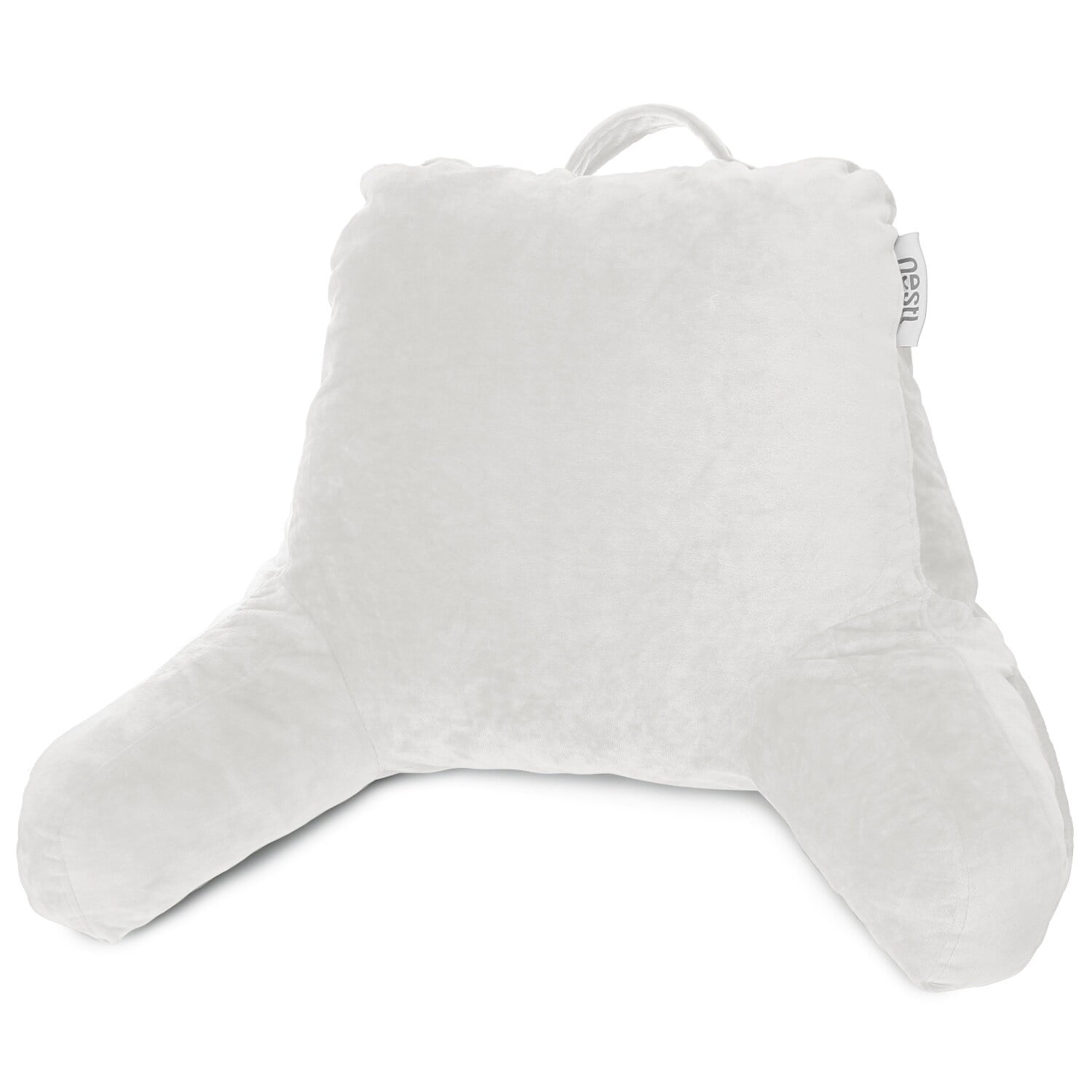 Nestl Backrest Reading Pillow with Arms - Shredded Memory Foam Back ...