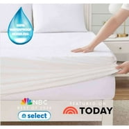 Waterproof Fitted Bed Sheet | Non-Slip Mattress Protector | Soft Stretch Polyester | All ...