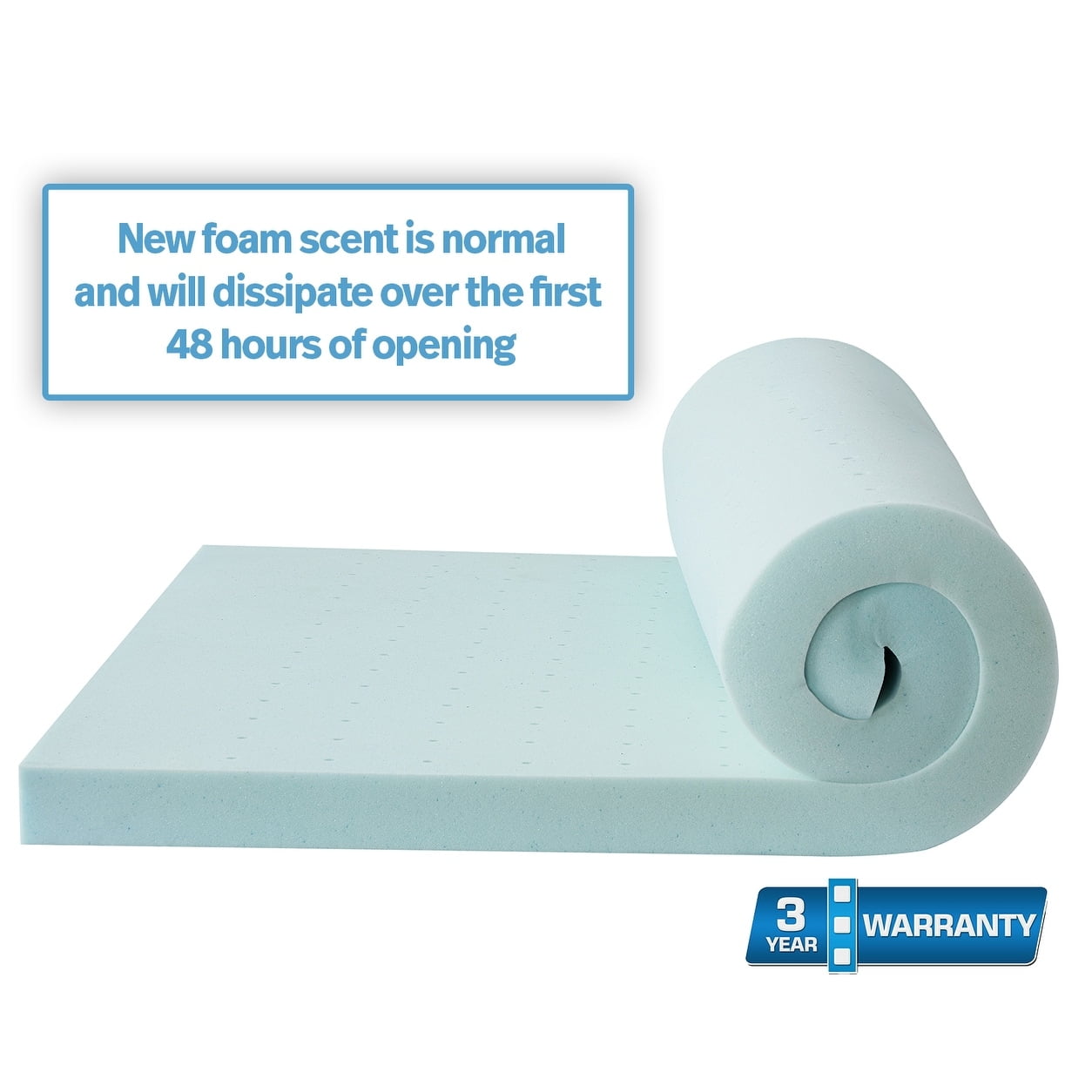 Nestl Gel Infused Mattress Topper - Ventilated Design Memory Foam ...