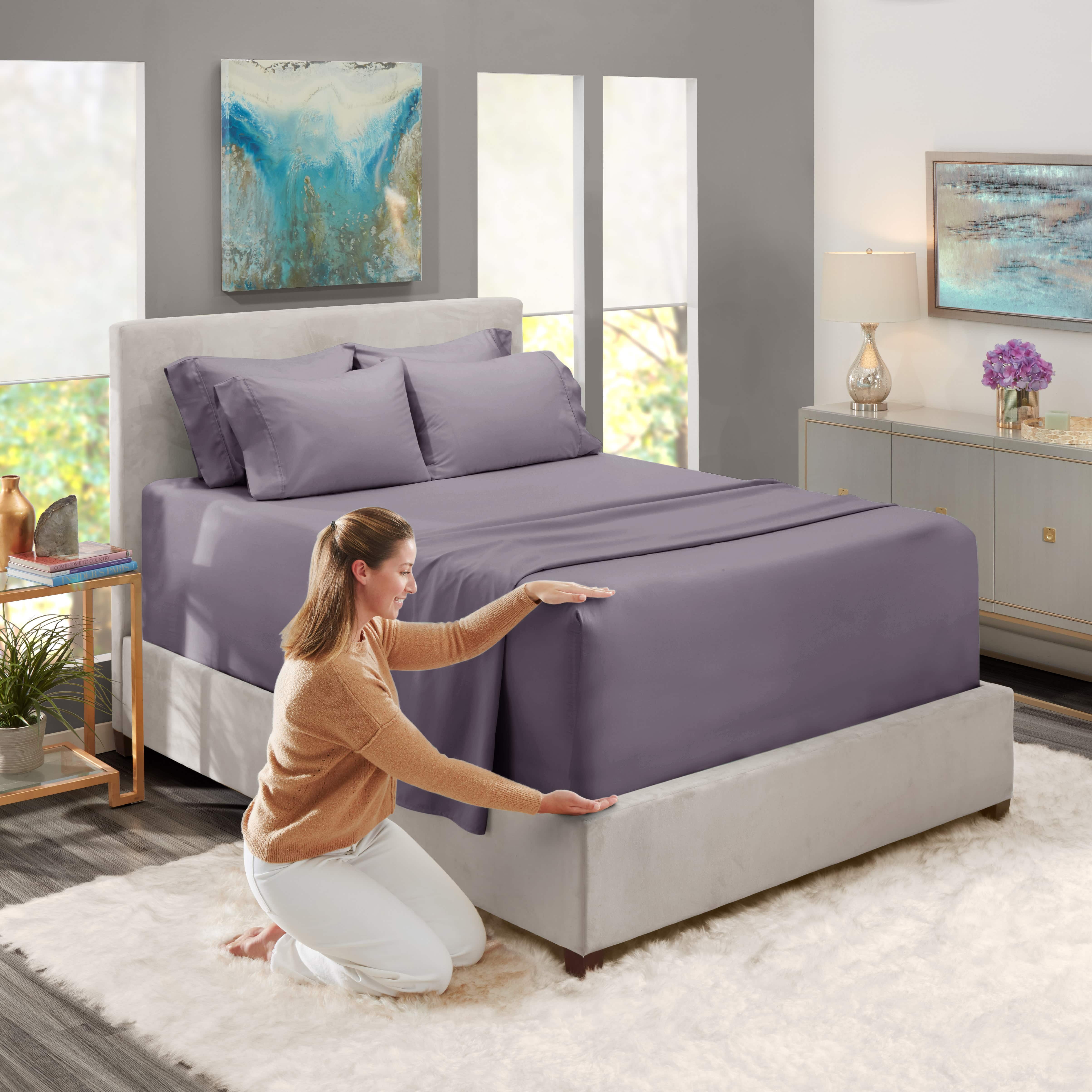 Nestl King Sheets Set, 1800 Series Extra Deep Pocket King Size Sheets ...