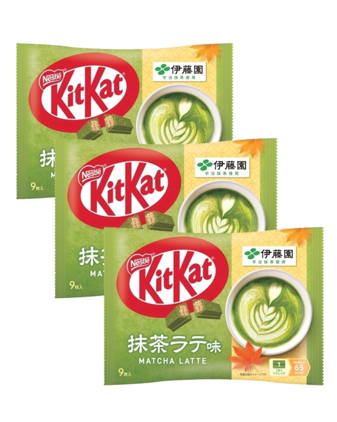 Nestlé KitKat Wafer Chocolate Bars Itoen Matcha Latte (Japan )3 Pack ...