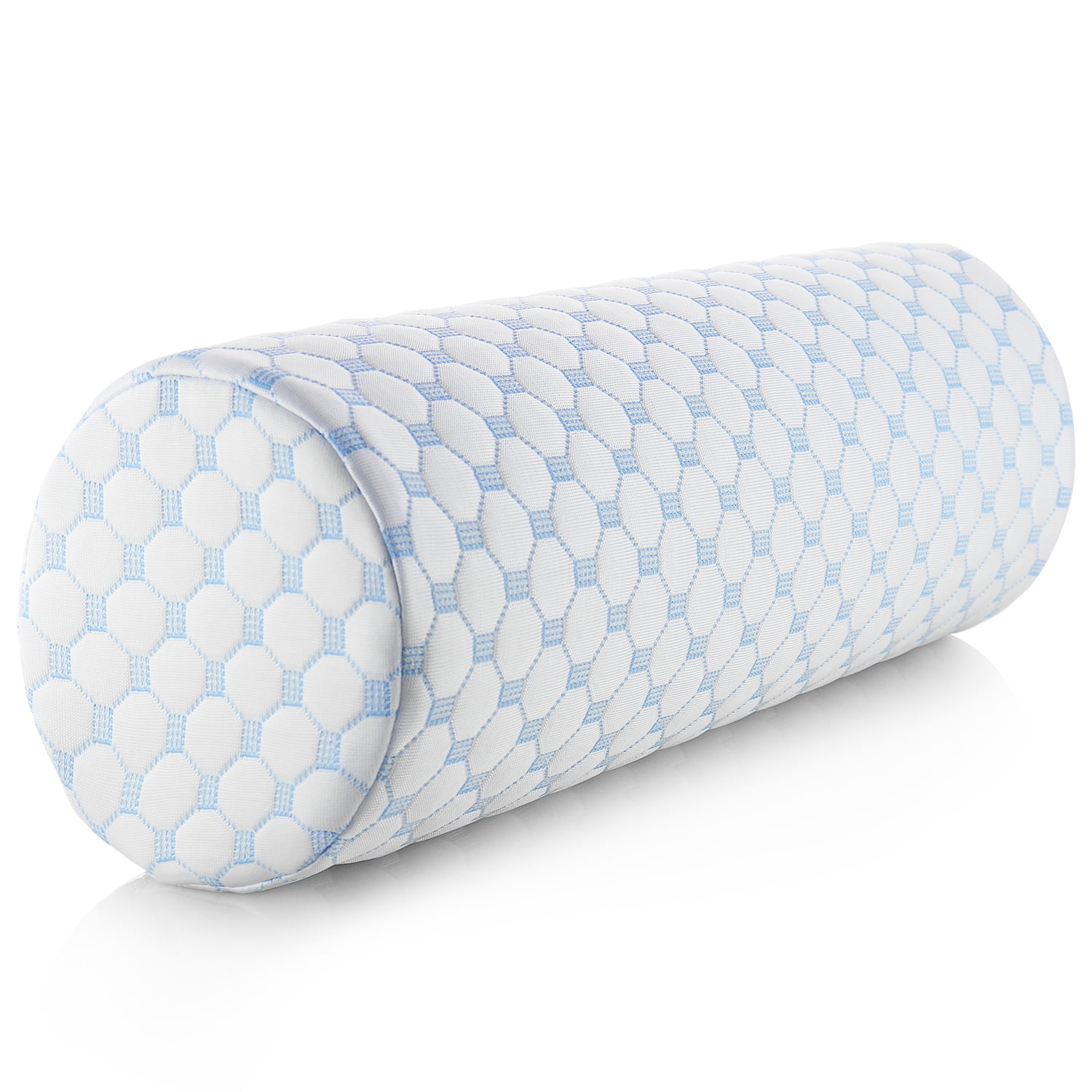 Nestl Memory Foam Cervical Neck Pillow, Neck Roll With Cooling Cover ...
