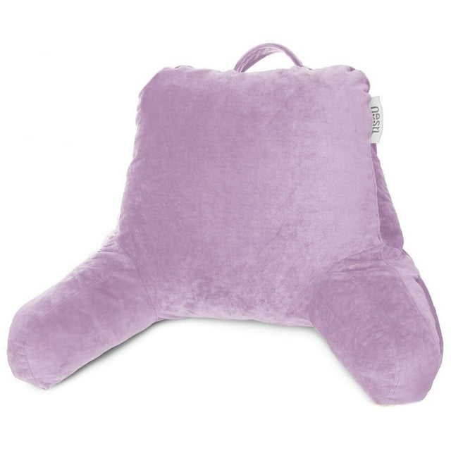 Nestl Memory Foam Reading Pillow with Backrest, Arms and Pockets ...